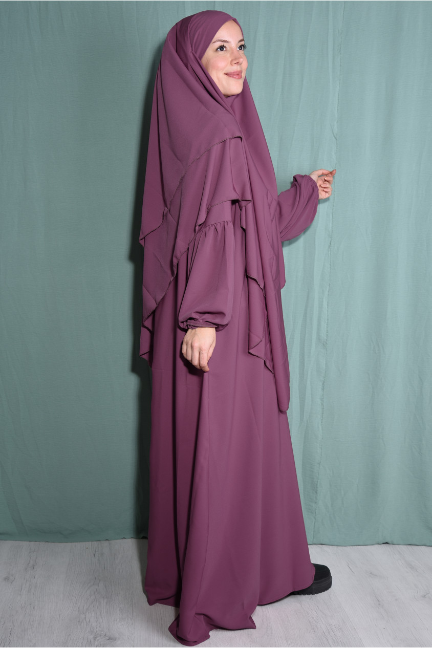 Hira Takım Medine İpeği Gül Kurusu - 1026-08 - modasenem.com